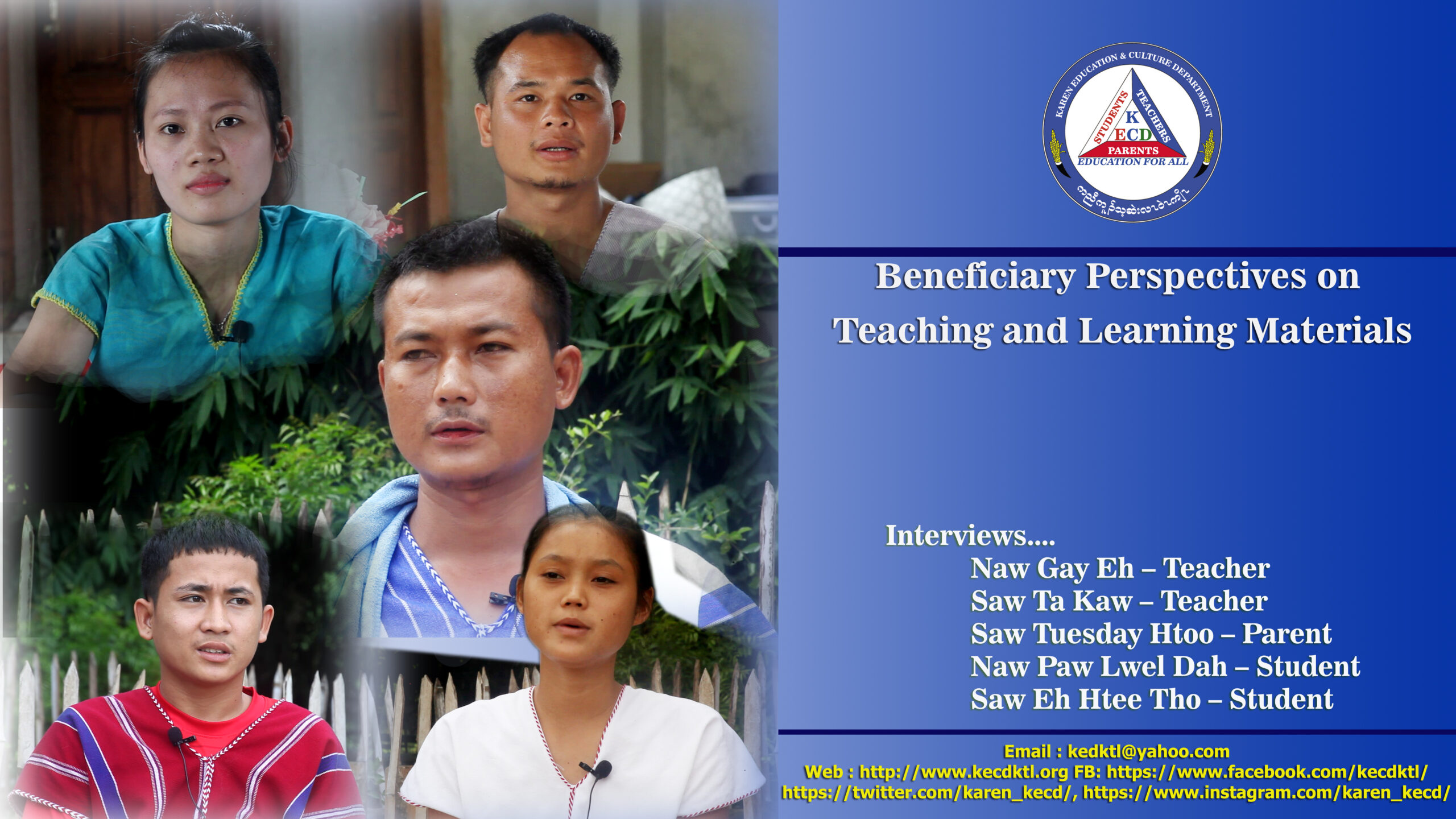 KECD | Karen Education and Culture Department » Beneficiary ...