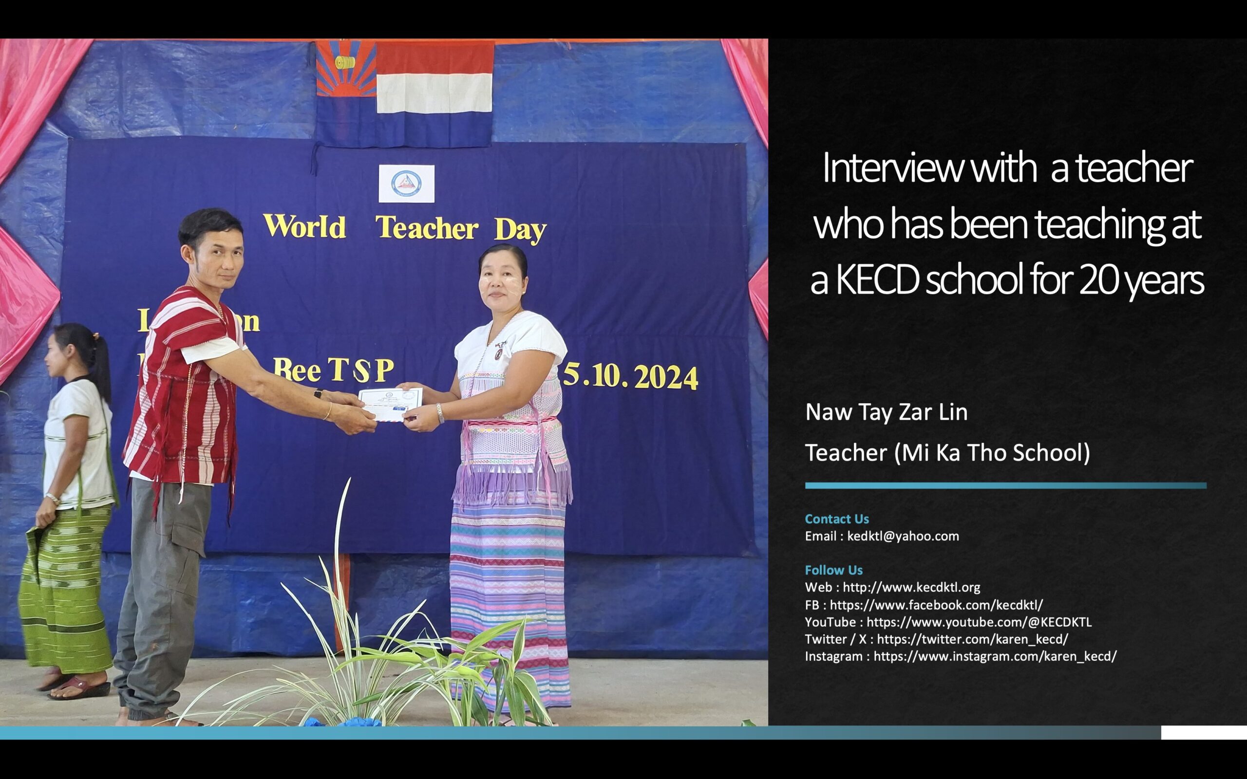 KECD | Karen Education and Culture Department » Meet Naw Tay Zar Lin, a ...